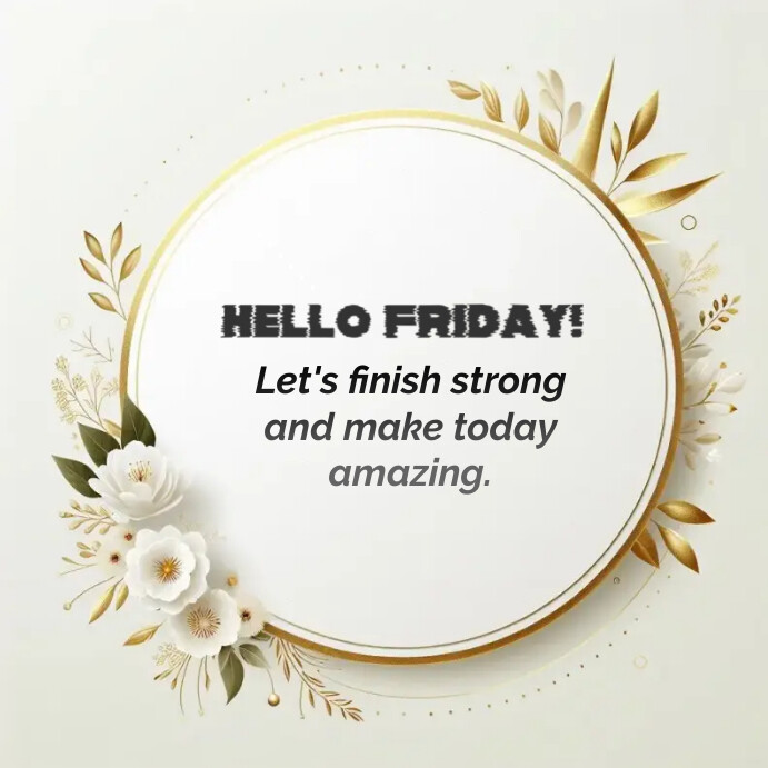 Copy of Friday Design Template | PosterMyWall