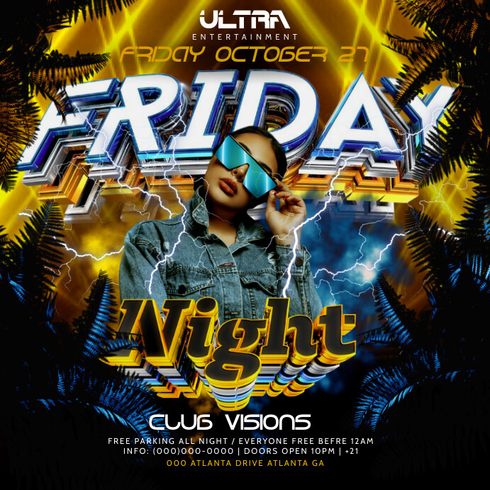 Friday Template | PosterMyWall