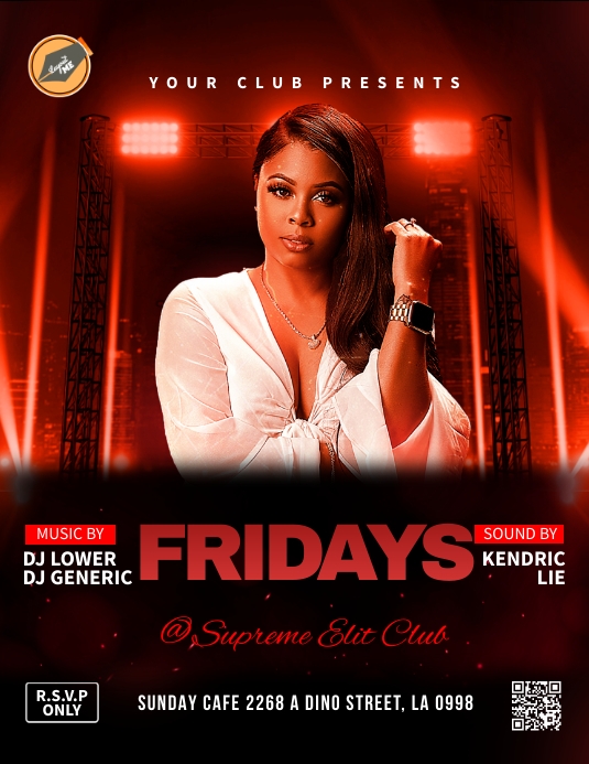 Copy of Friday Dj Club Party | PosterMyWall