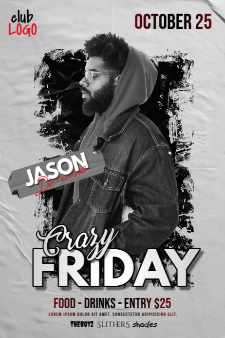 Plantilla de Friday Dj Party | PosterMyWall