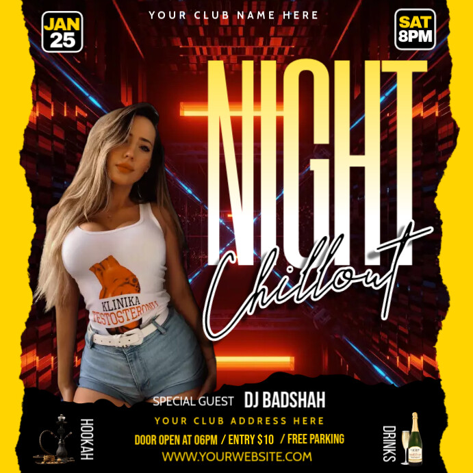 friday drink party Template | PosterMyWall