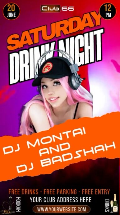 Plantilla de friday drink party | PosterMyWall