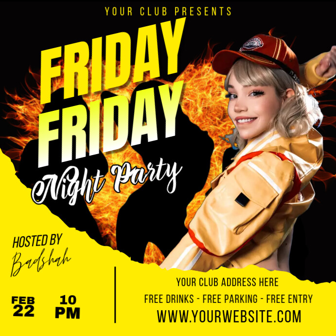 friday drink party Template | PosterMyWall