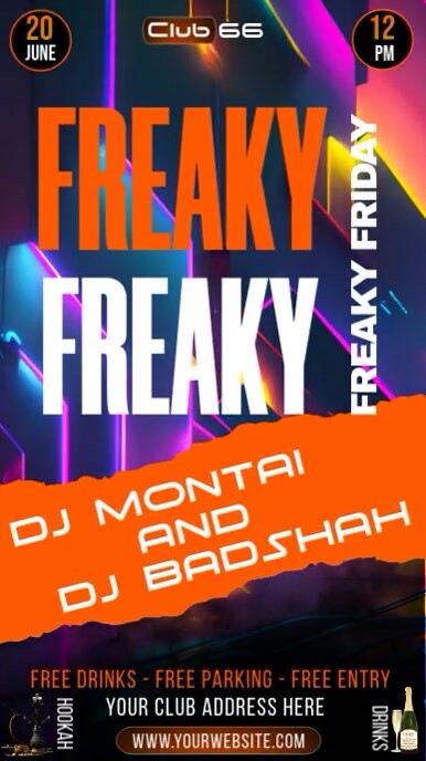 Copy of friday drink party | PosterMyWall