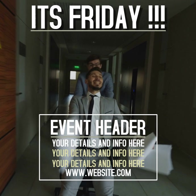 FRIDAY EVENT AD DIGITAL SOCIAL MEDIA Template | PosterMyWall