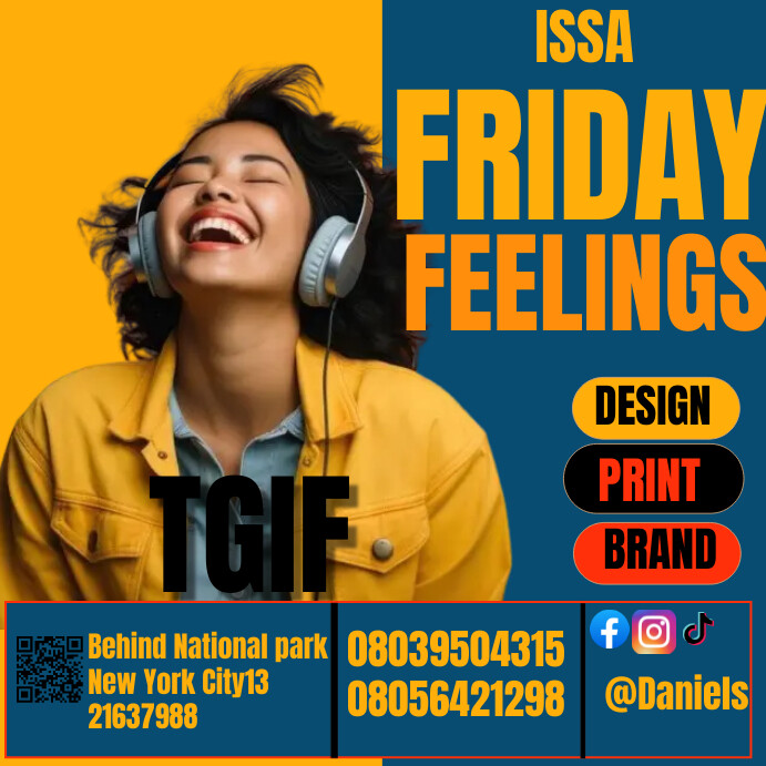 Copy of Friday feelings | PosterMyWall