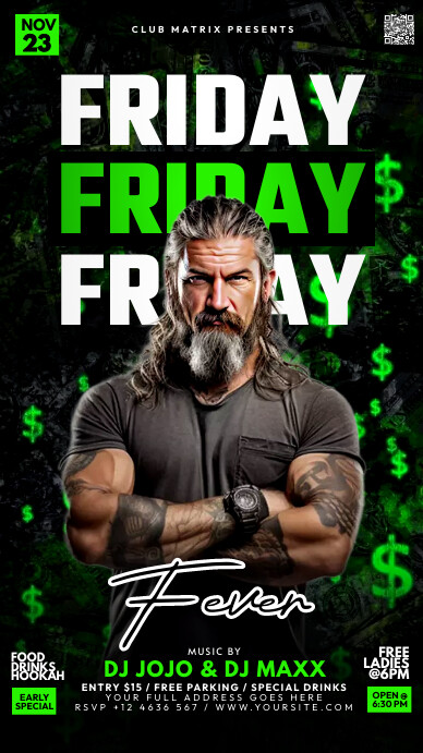 Copy of Friday fever | PosterMyWall