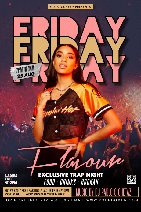 Plantilla de Friday flavour | PosterMyWall