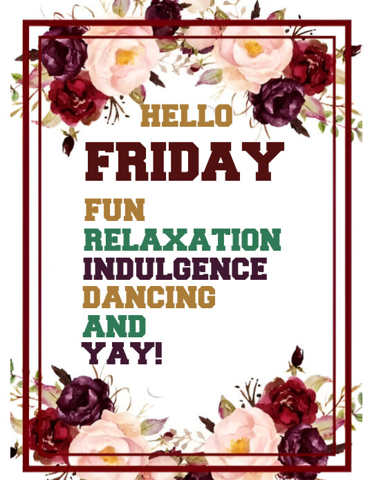 Friday greeting Template | PosterMyWall