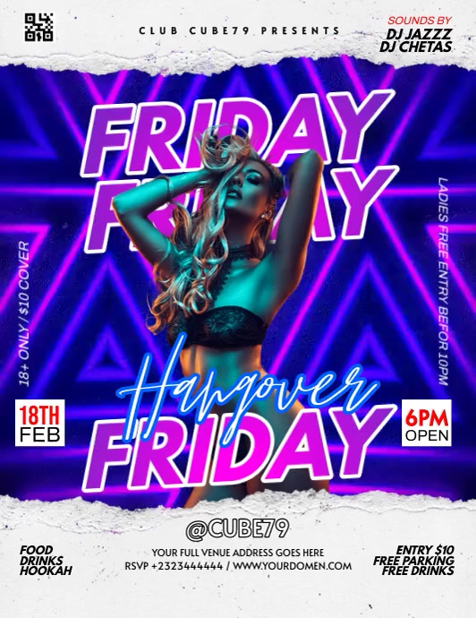 FRIDAY HANGOVER Template | PosterMyWall