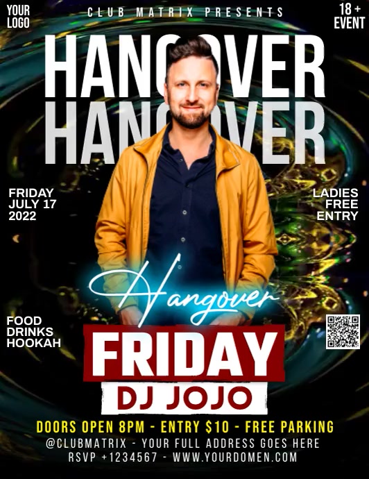 Copy of Friday hangover party | PosterMyWall