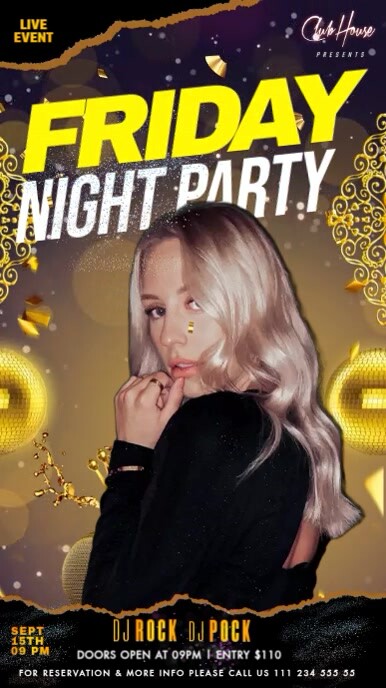 friday ladies night, Template | PosterMyWall