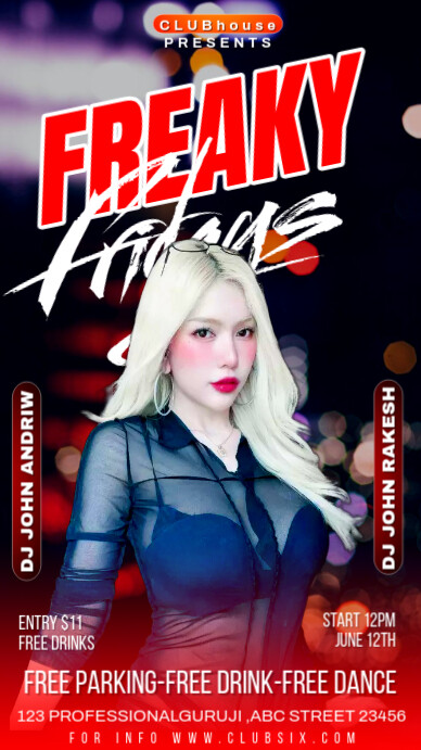 friday ladies night, Template | PosterMyWall