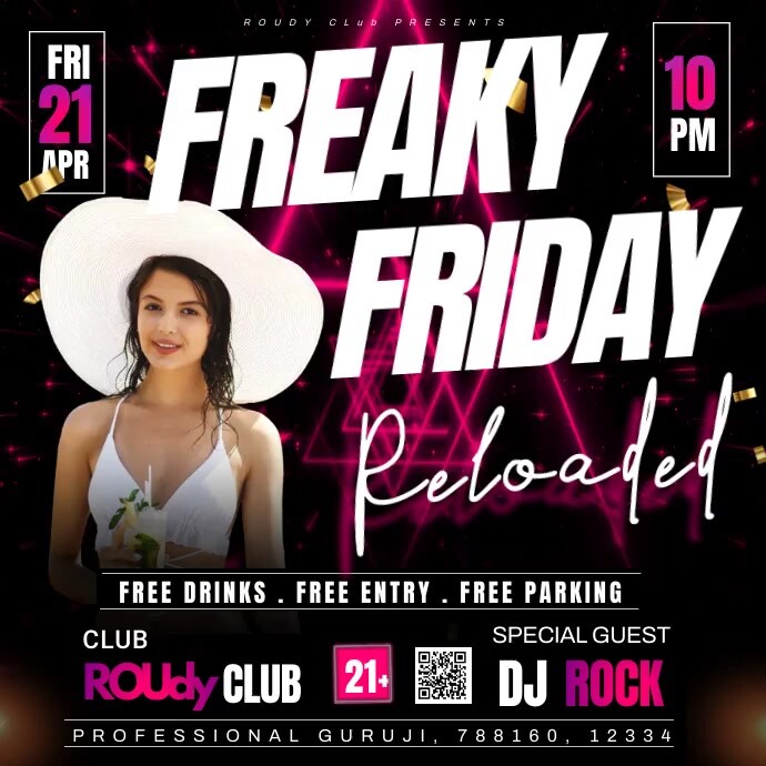 friday ladies night/club night Template | PosterMyWall