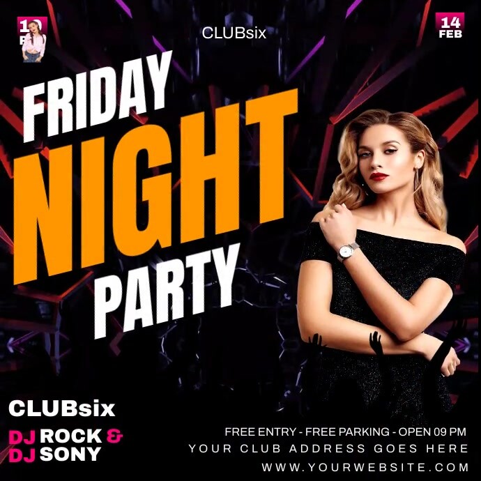 friday ladies night/club night Template | PosterMyWall