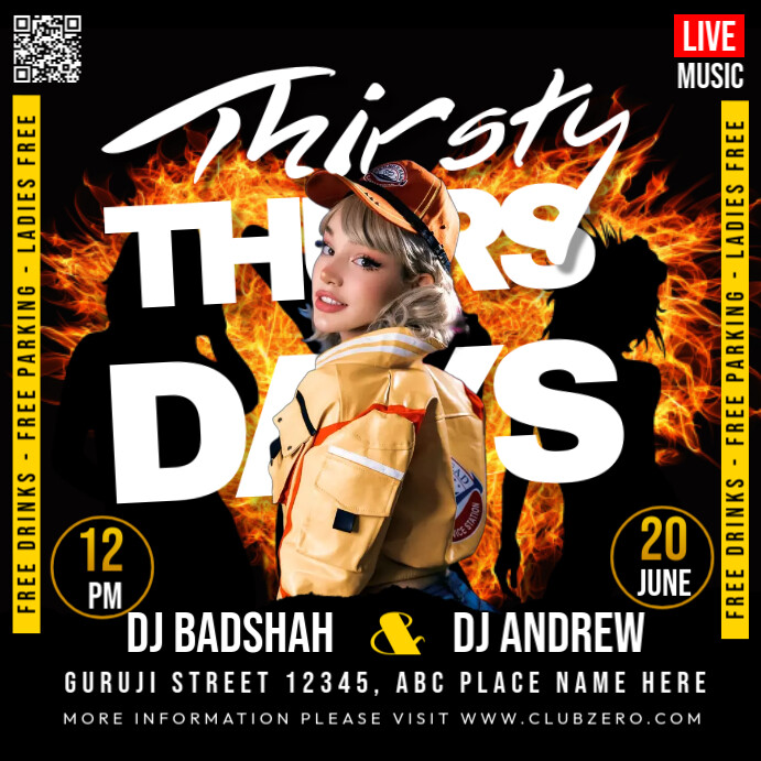 Plantilla de friday ladies night | PosterMyWall