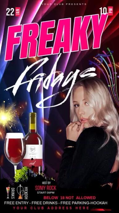 friday ladies night Template | PosterMyWall