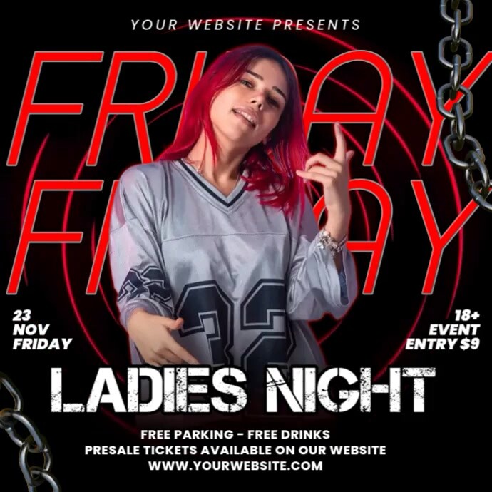 Friday Ladies Night Template | PosterMyWall