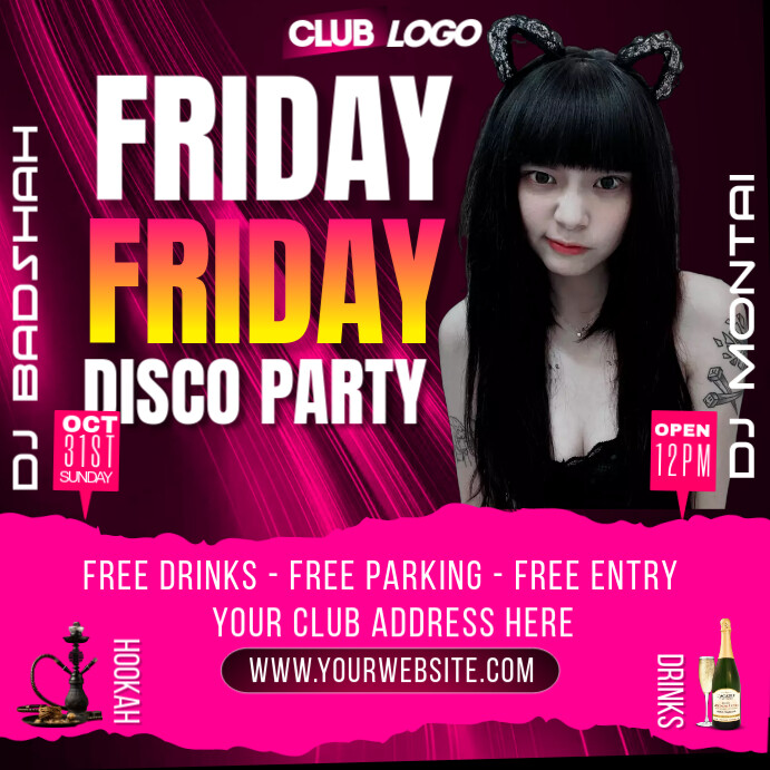 Copy of friday ladies night | PosterMyWall