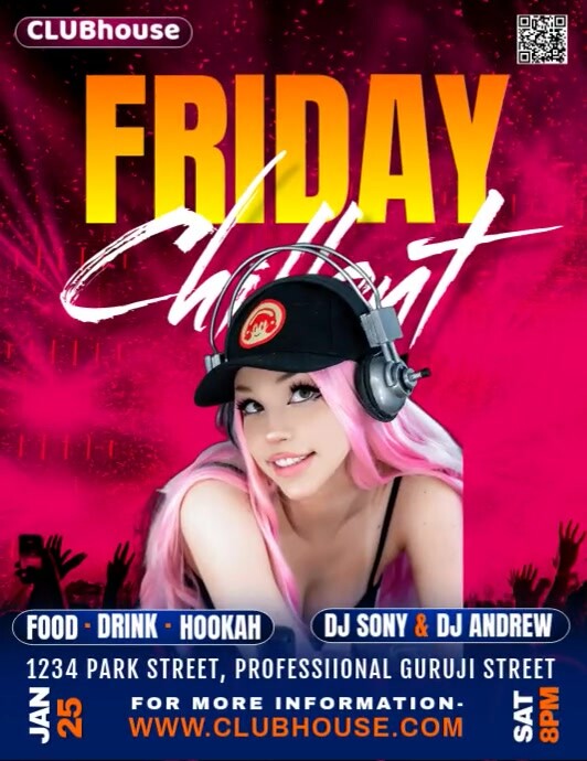 Plantilla de friday ladies night | PosterMyWall