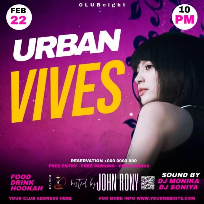 Plantilla de friday ladies night | PosterMyWall