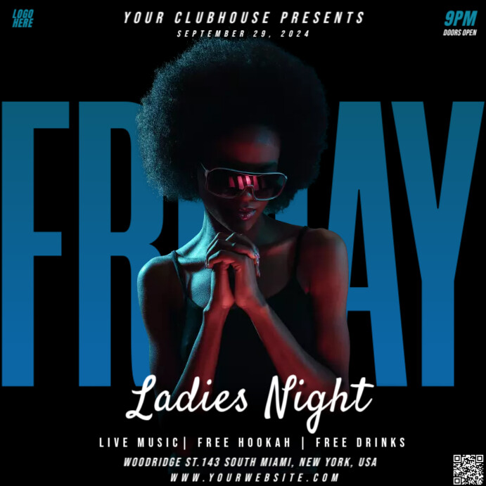Friday Ladies Night Template | PosterMyWall