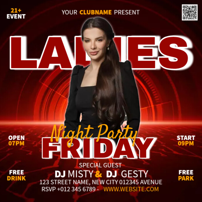 Copy of Friday Ladies Night Party | PosterMyWall