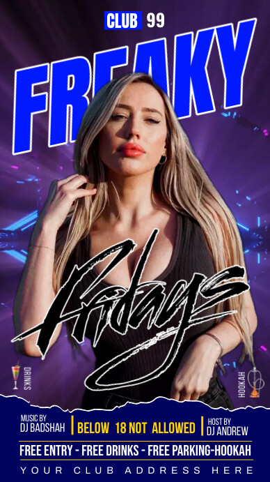 Copy of friday ladies night party | PosterMyWall