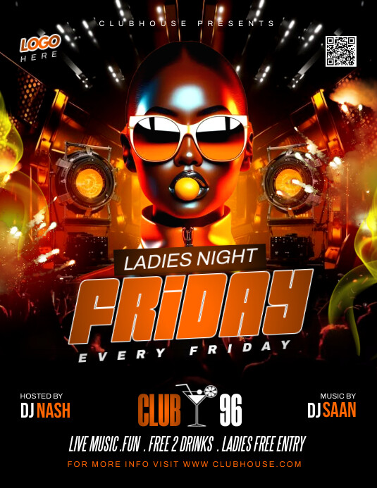 Copy of Friday Ladies Night Party Flyer | PosterMyWall