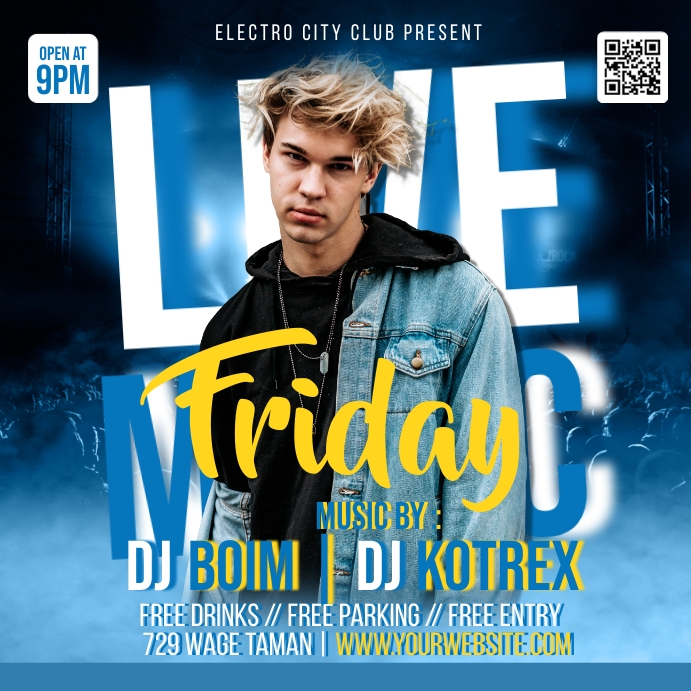 Friday Live Music Template | PosterMyWall