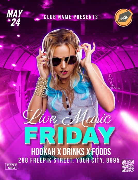 Copy of Friday Live Music Party | PosterMyWall