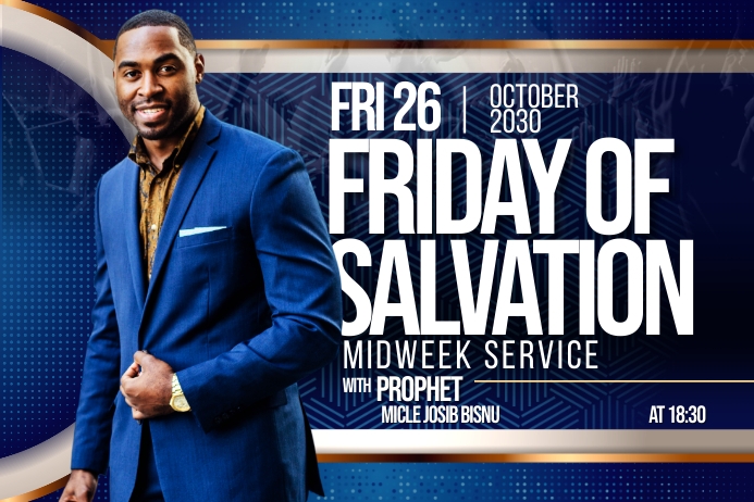 Friday midweek church service ad Template | PosterMyWall