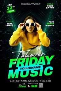 Friday Music Takeover Template | PosterMyWall