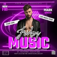 Friday Music Template | PosterMyWall