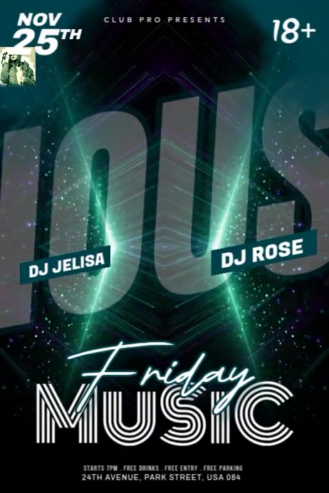 Friday Music Template | PosterMyWall