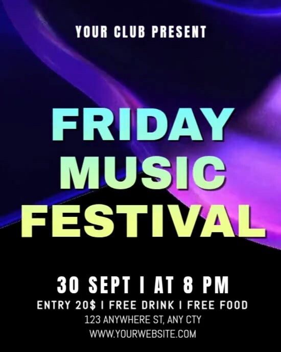 Plantilla de FRIDAY MUSIC FESTIVAL | PosterMyWall