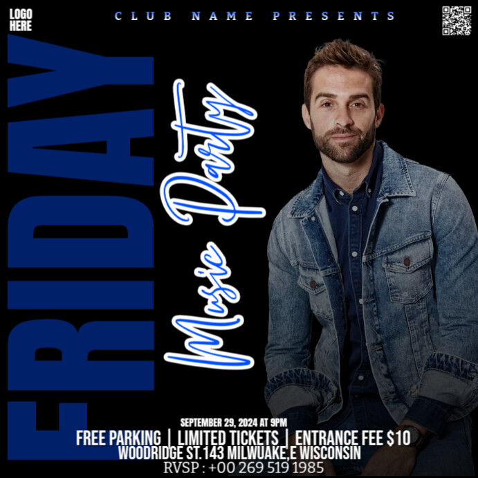 Copy of Friday Music Party | PosterMyWall