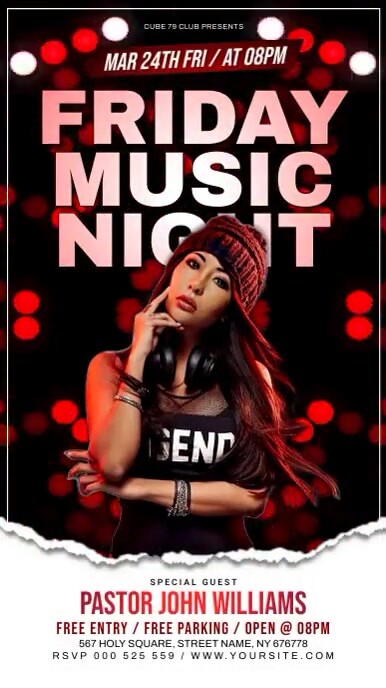 Friday music party Template | PosterMyWall