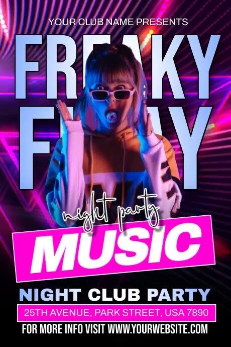 Friday Music Party Template | PosterMyWall