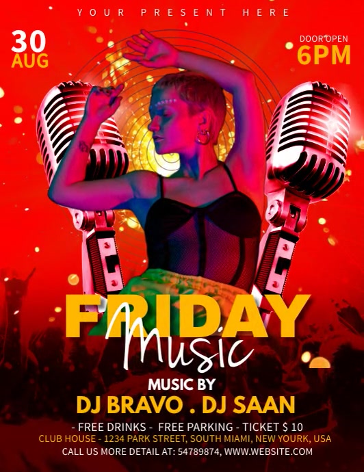 friday music party Template | PosterMyWall