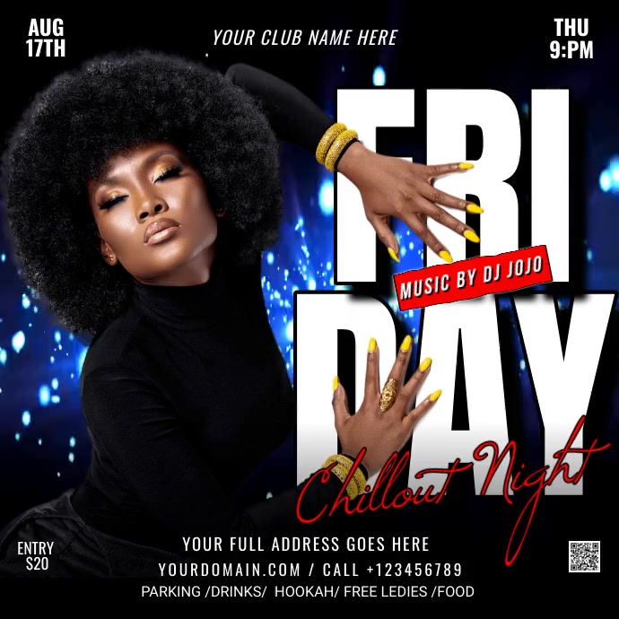 FRIDAY NIGHT (1) Template | PosterMyWall