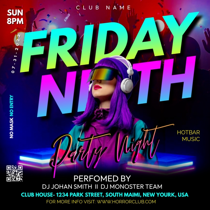 Friday Night Ads Template | PosterMyWall