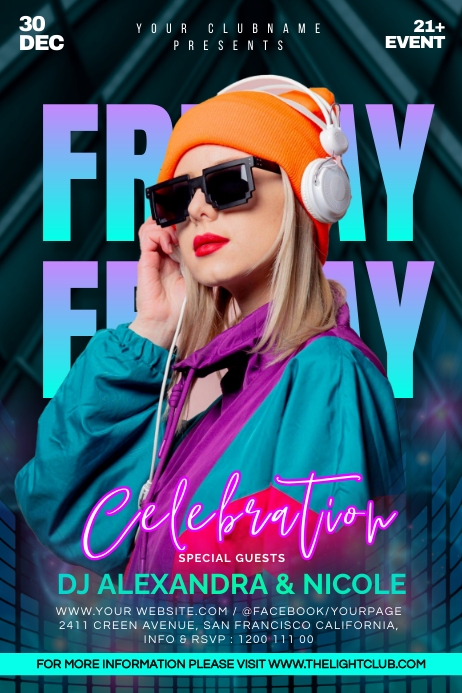 Friday Night Celebration Template | PosterMyWall