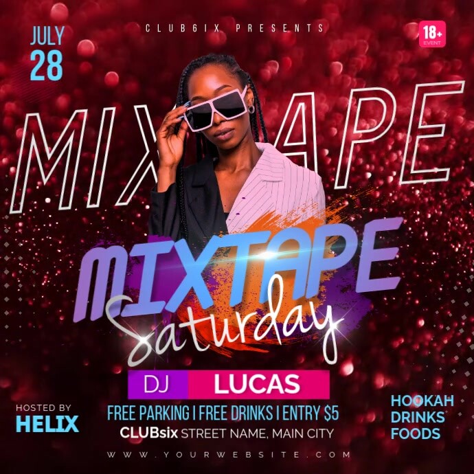 Copy of friday night club bar party flyer poster temp | PosterMyWall