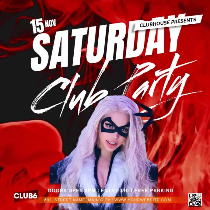 Copy of friday night club bar party flyer poster temp | PosterMyWall