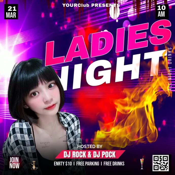 friday night club bar party flyer poster template | PosterMyWall