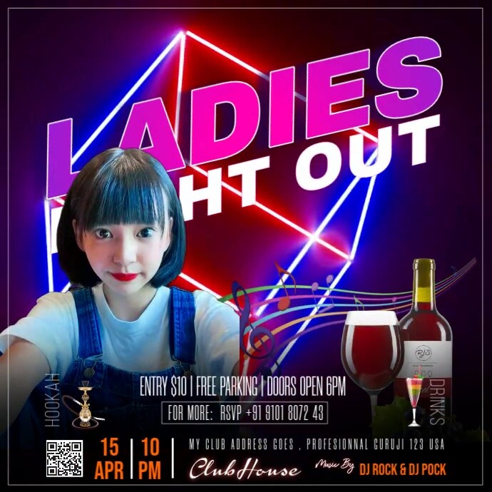 friday night club bar party flyer template | PosterMyWall