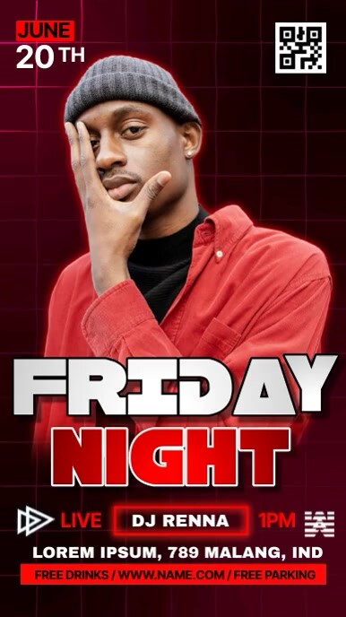 Friday Night Club Template | PosterMyWall