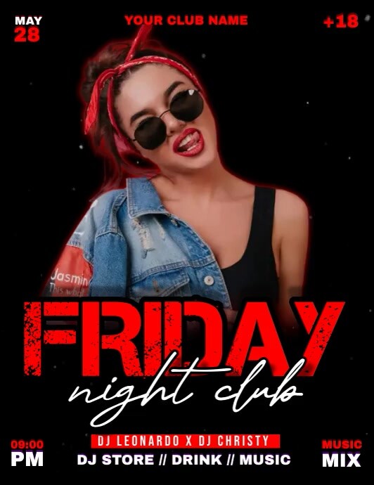 Copy of Friday Night Club | PosterMyWall