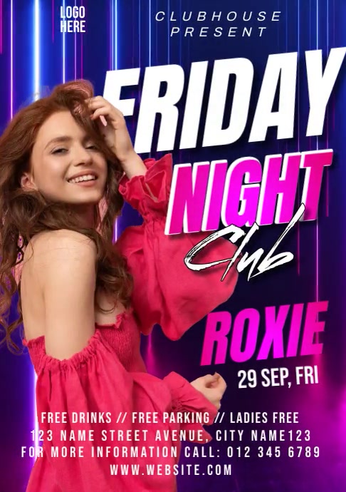 Copy of Friday Night Club | PosterMyWall